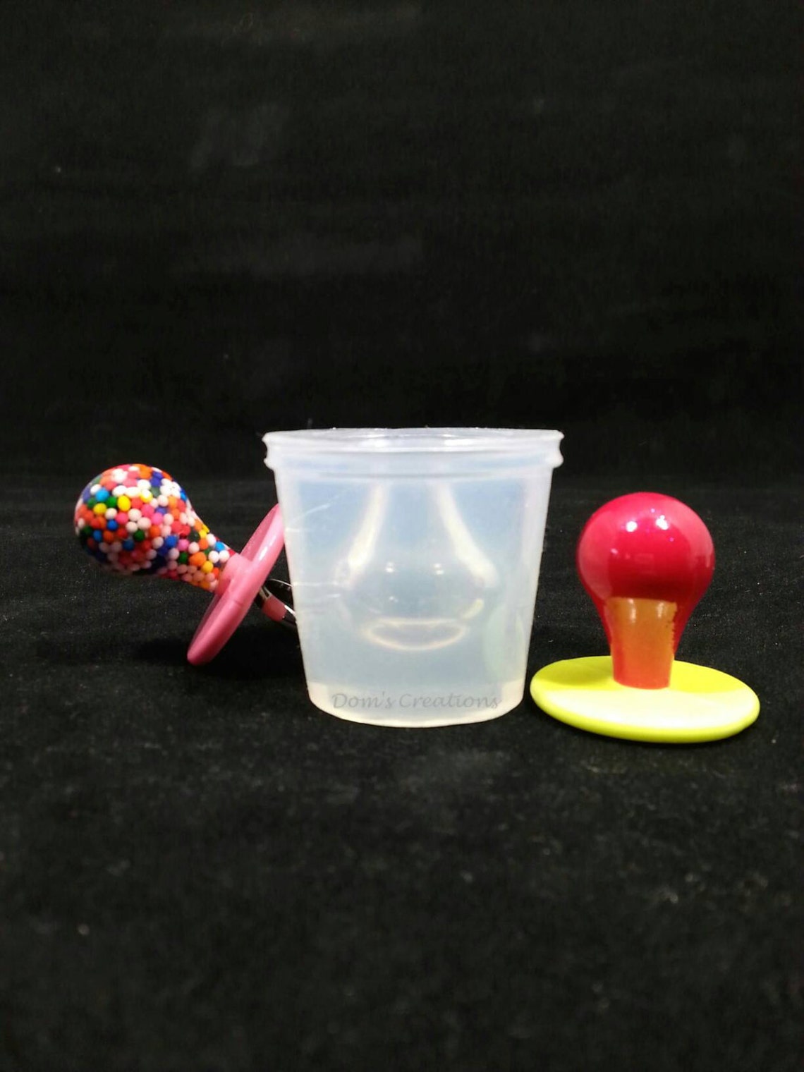 Bubble Ring Pop Clear Silicone Mold Pacifier Ring - Etsy