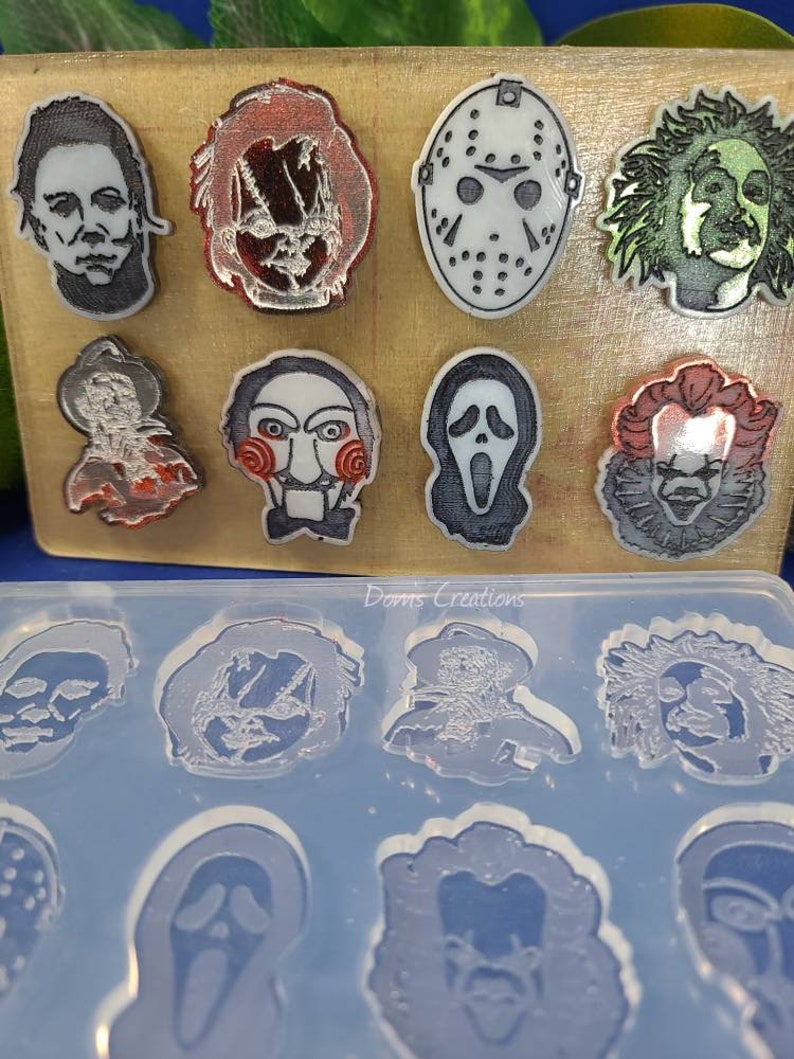 Horror Monsters Cameos Silicone Mold Pallet - Etsy
