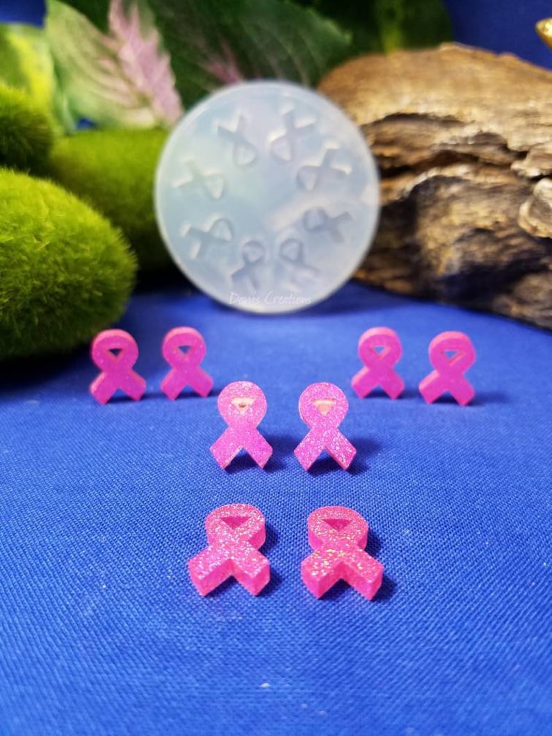 Awareness Ribbon Post Earrings Silicone Mold - Etsy