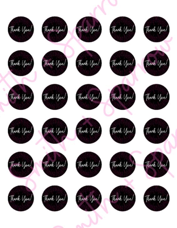 Printable Avery Presta 94505 Template; 1.25" Round "thank You!" Labels ...