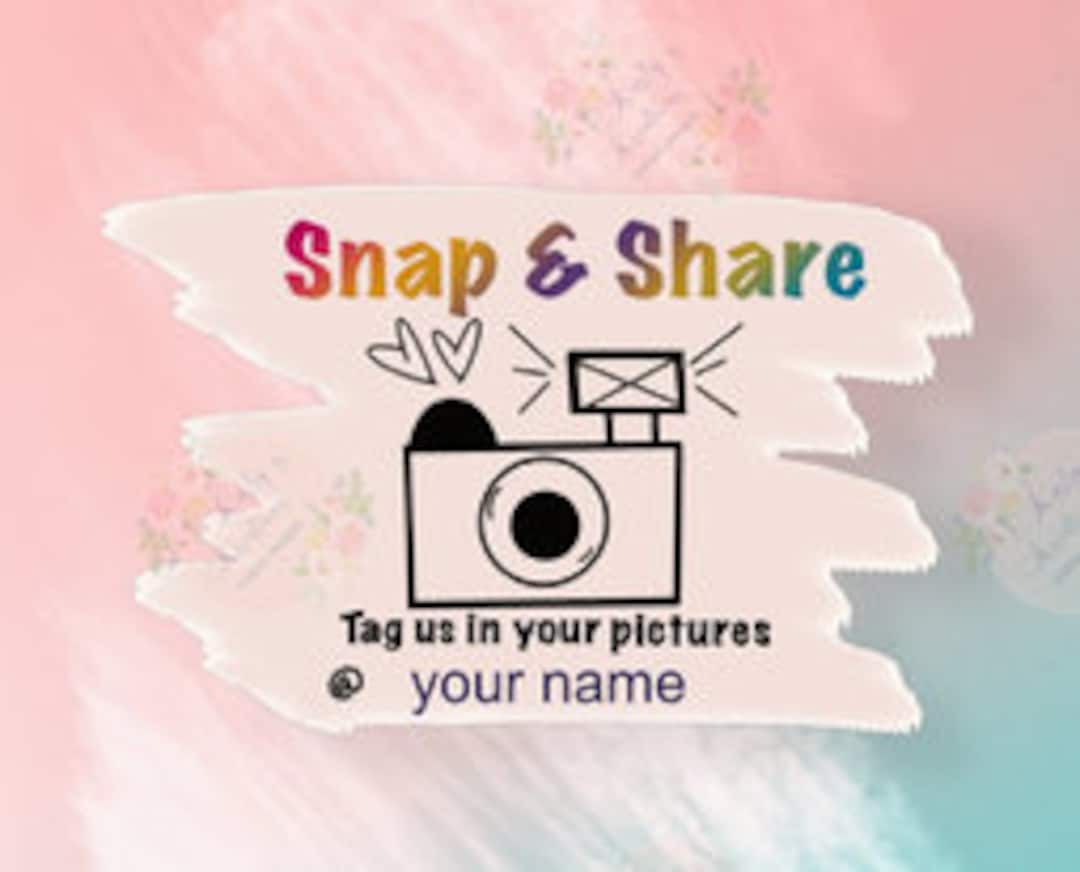 Snap & Share PNG SVG JPEG Instant Download - Etsy