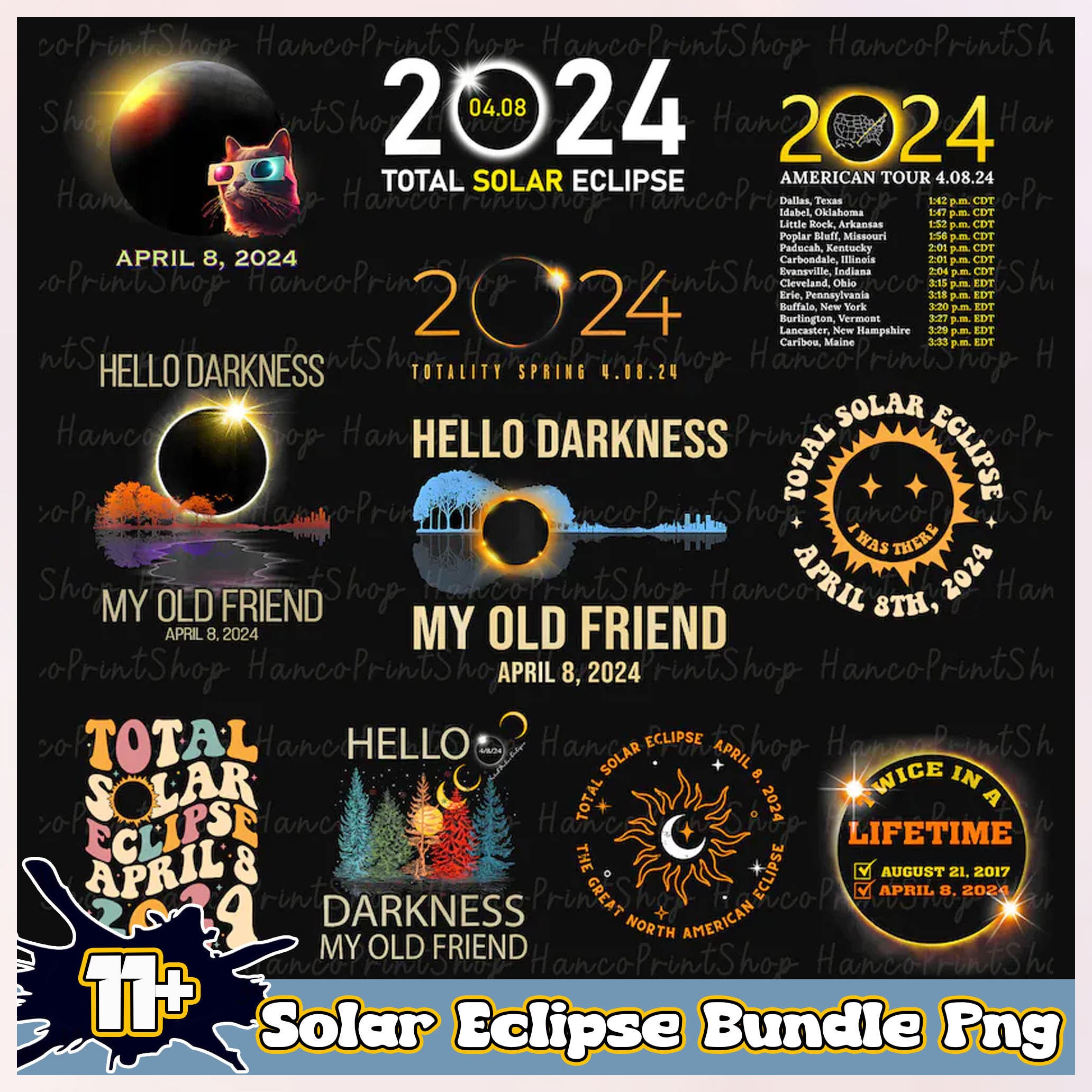 Total Solar Eclipse April 8th 2024 Png, Total Solar Eclipse 2024 Png, Solar Eclipse Png, Total ...