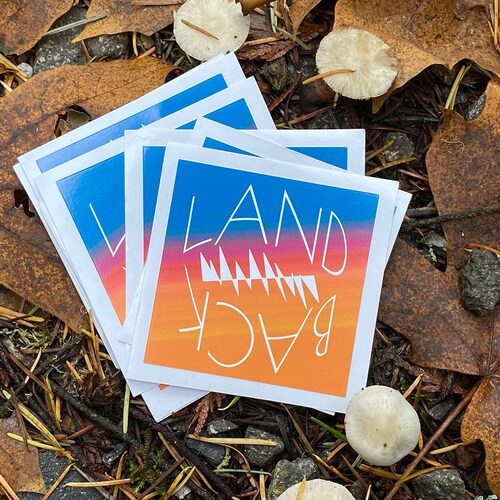 LAND BACK 2.5 Sticker - Etsy