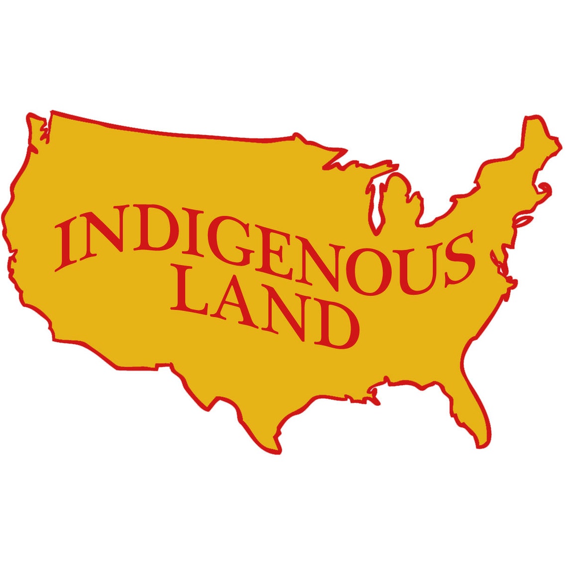 Indigenous Land Sticker | Etsy