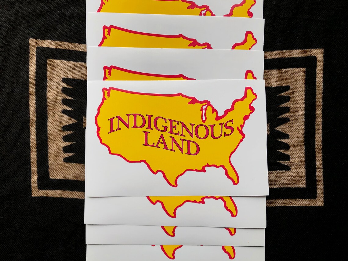 Indigenous Land Sticker | Etsy