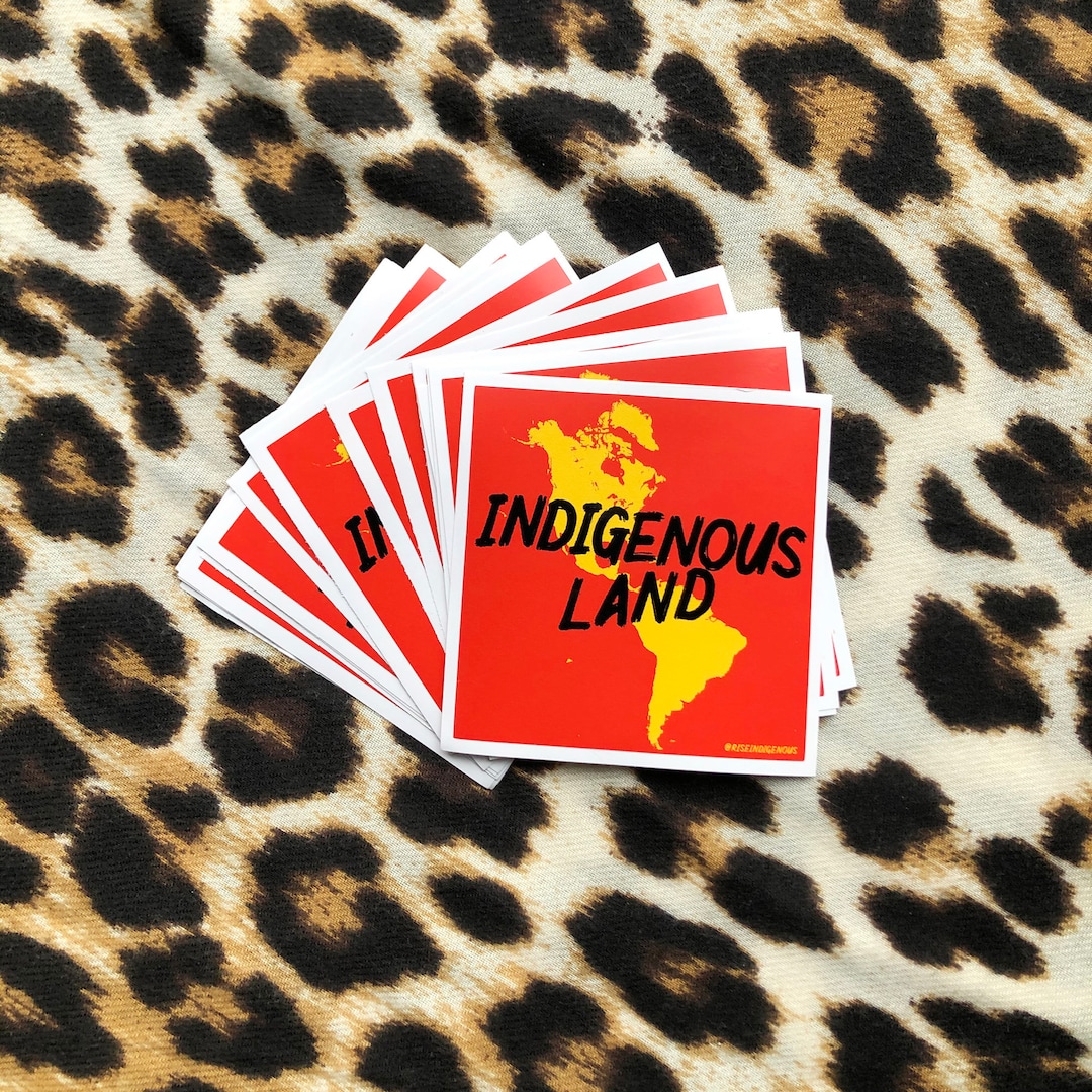 INDIGENOUS LAND (americas) Red Sticker - Etsy