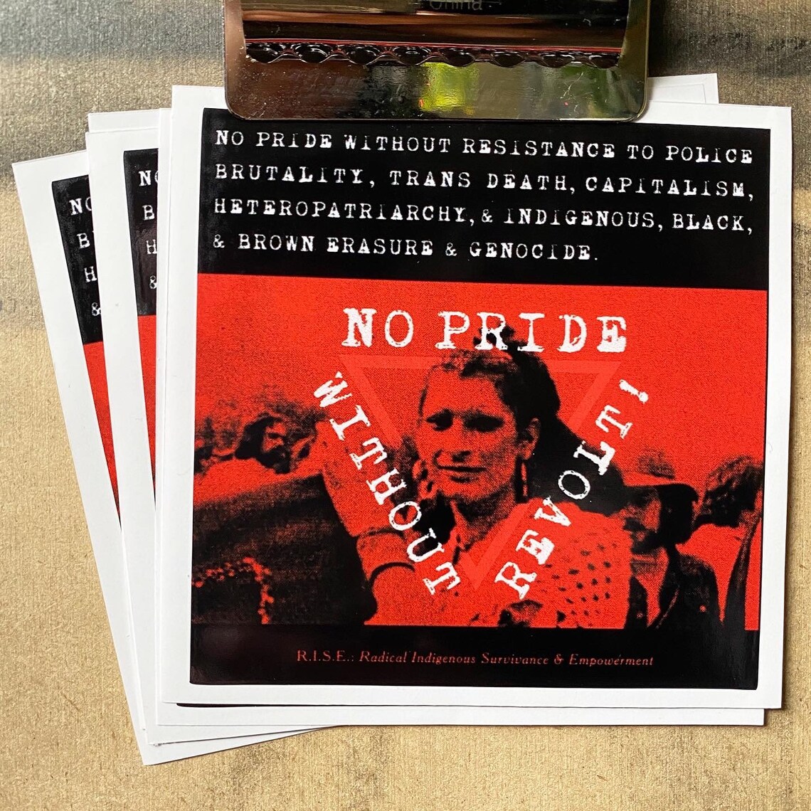 No Pride Without Revolt Sticker - Etsy