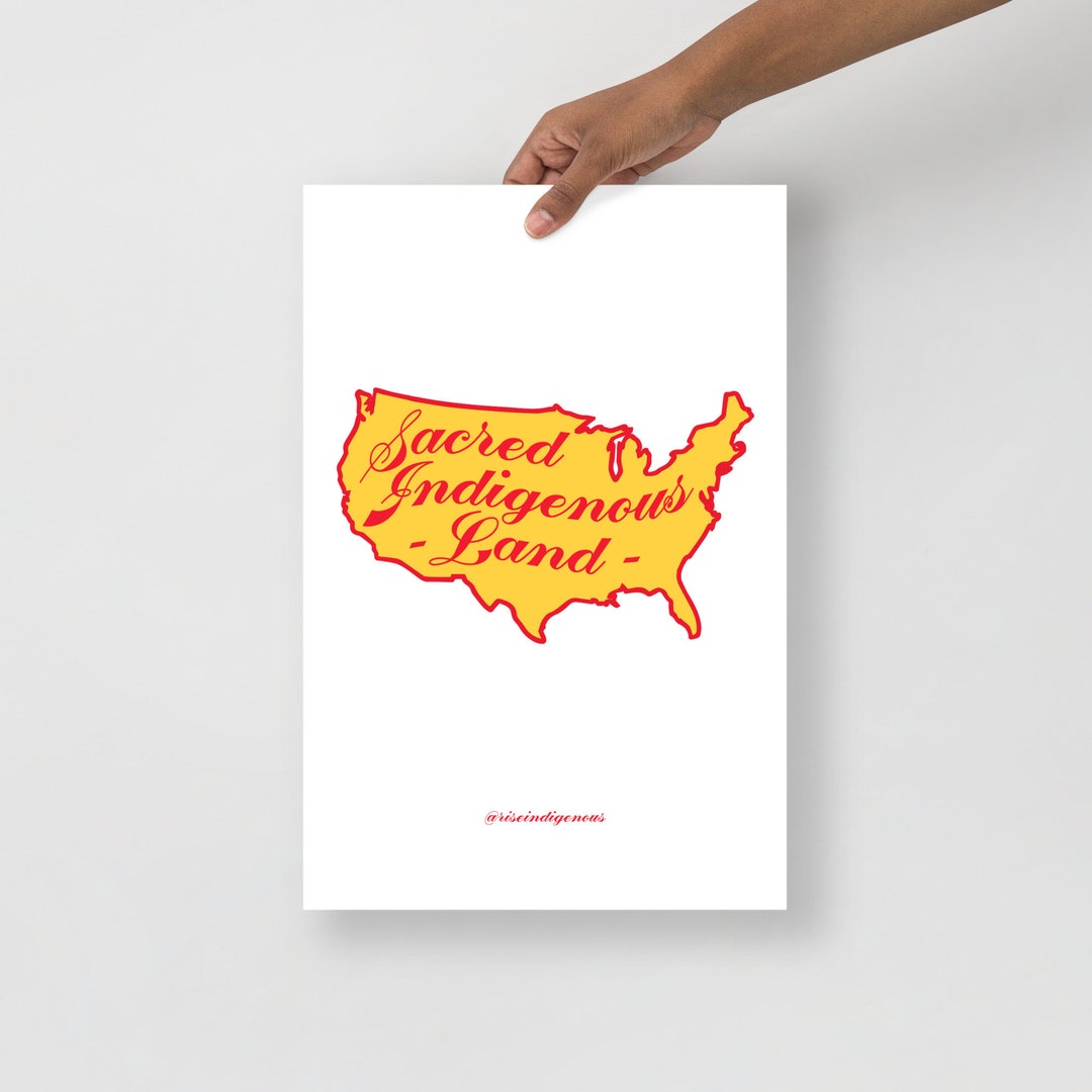 Sacred Indigenous Land Poster - Etsy