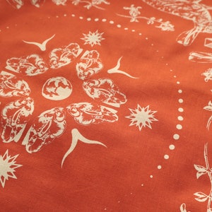 Jackrabbit Desert Bandana/handkerchief/mask - Hare, Moths, Joshua Tree ...