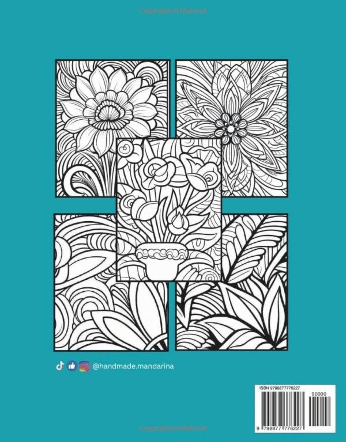 Flowers and Colors Coloring Book. Floral Designs for Art Therapy - Etsy