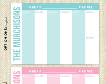 Week at a Glance | Etsy