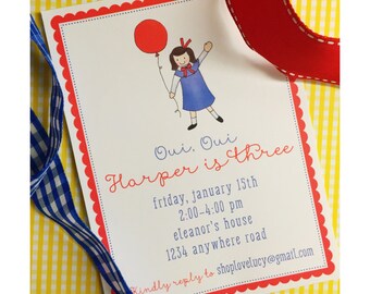 Madeline Birthday Party Invitation - Etsy