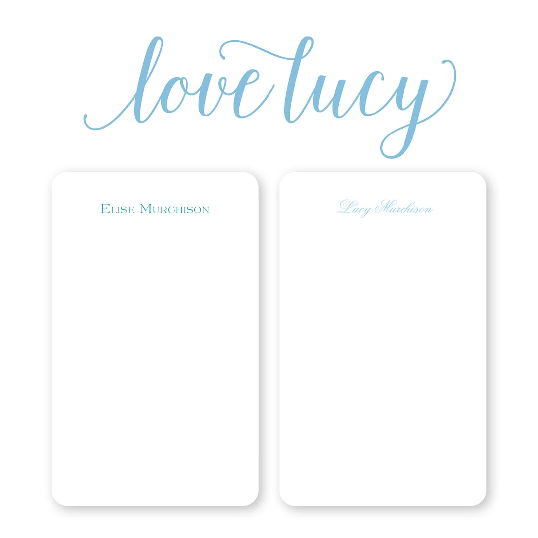 Personalized Jotter Cards - Etsy