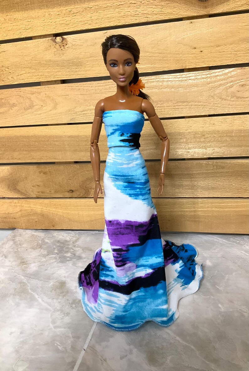 Water Works Spandex Medieval Gown for 11.5” Fashion Doll - Etsy