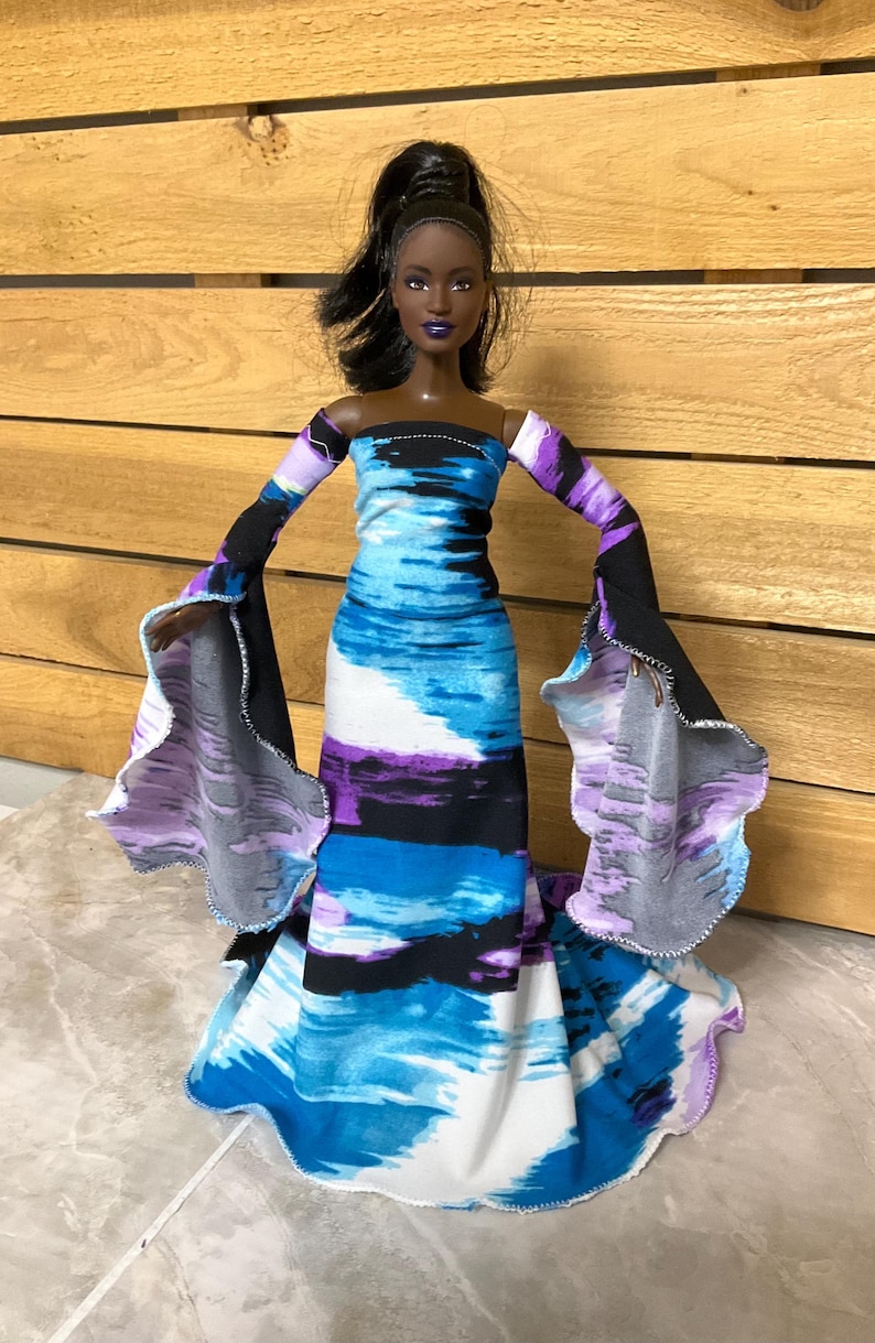 Water Works Spandex Medieval Gown for 11.5” Fashion Doll - Etsy