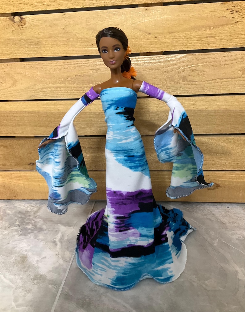 Water Works Spandex Medieval Gown for 11.5” Fashion Doll - Etsy