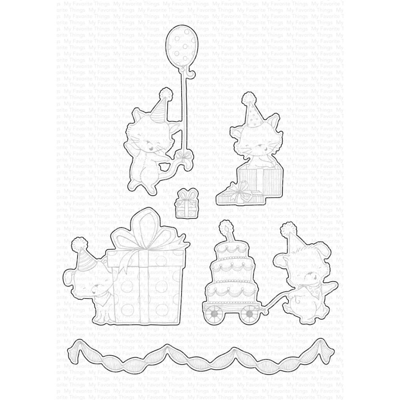 My Favorite Things Dies CHOOSE ONE Pawty Time Blast off - Etsy