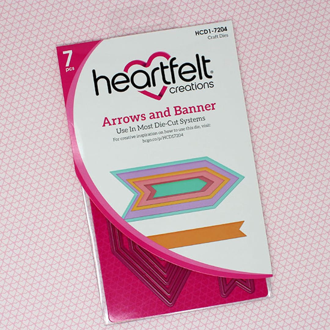 Heartfelt Creations Cut Emboss Dies Arrows & Banner, HCD1 - 7204 ...