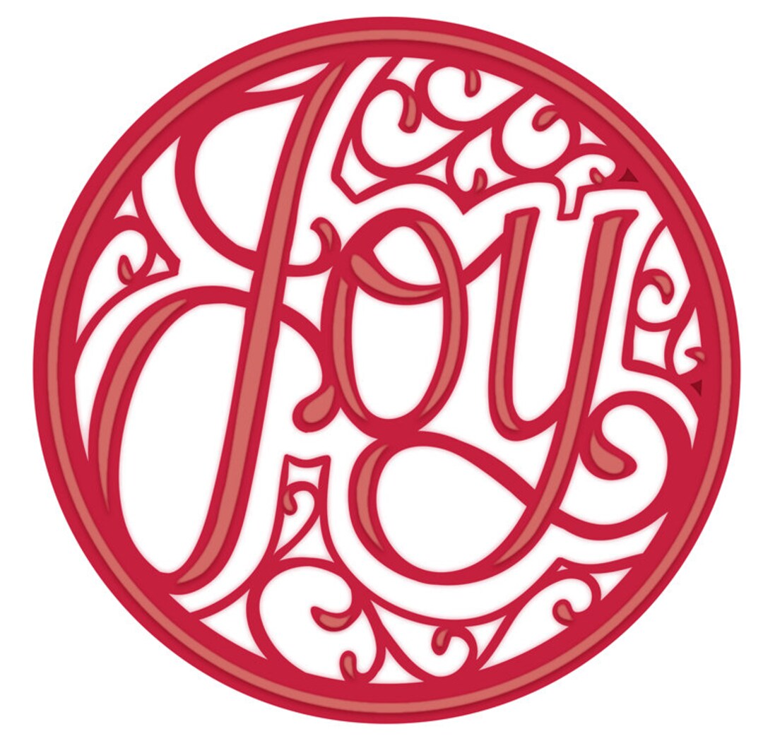 Sue Wilson Festive Collection Dies Joy Snow Globe Scene 2.87X2.87 ...