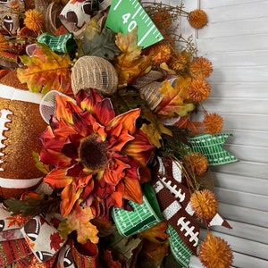 Football Wreath, Sports Theme Wreath, Game Day,gift for Football Fan - Etsy