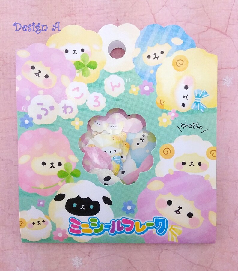 Set of 42 Very Cute Holographic Flake Stickers Choose From 4 - Etsy