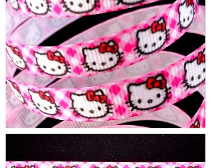 Hello Kitty Printed Grosgrain Ribbon. - Etsy