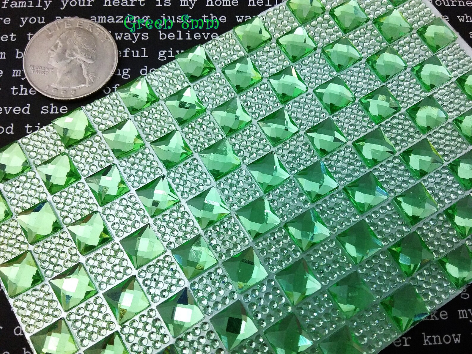 Beautiful Square Rhinestone Sheets Available in Different - Etsy