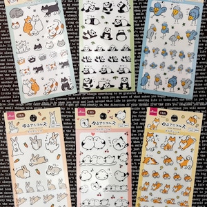 Very Cute Kawaii Animal Stickers! Choose From 6 Different Colors! Made ...