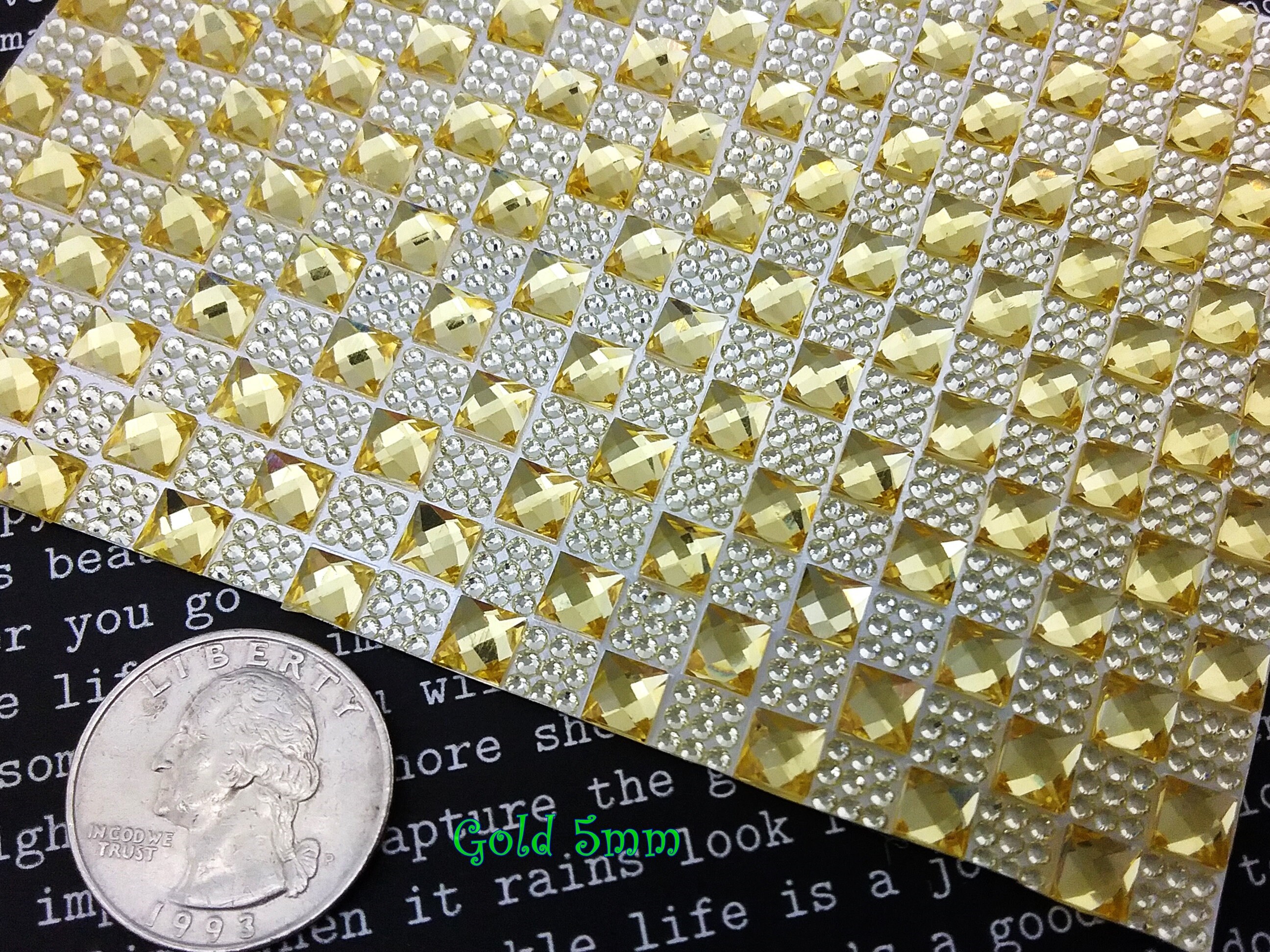 Beautiful Square Rhinestone Sheets Available in Different - Etsy