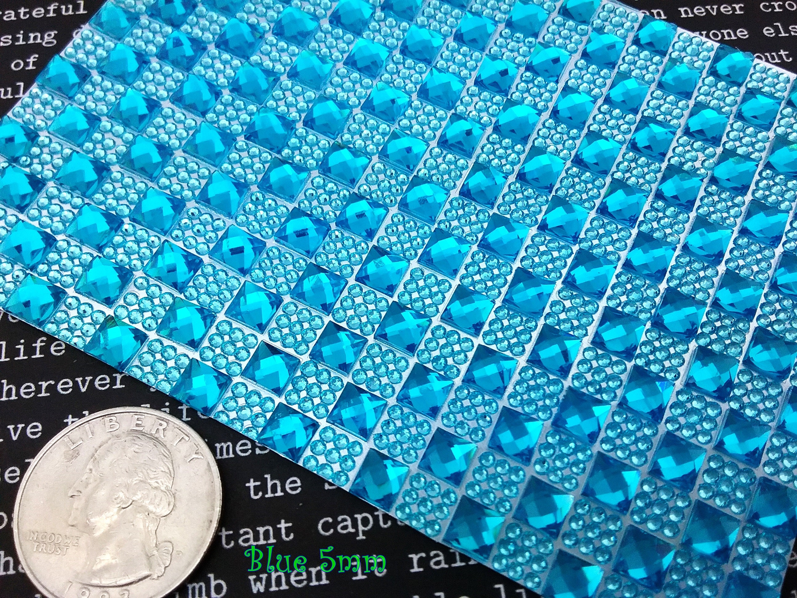 Beautiful Square Rhinestone Sheets Available in different | Etsy