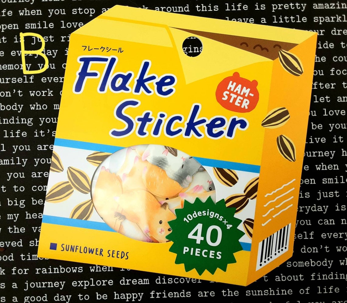 Set of 40 Cute Little Flake Stickers Choose from 4 designs: | Etsy