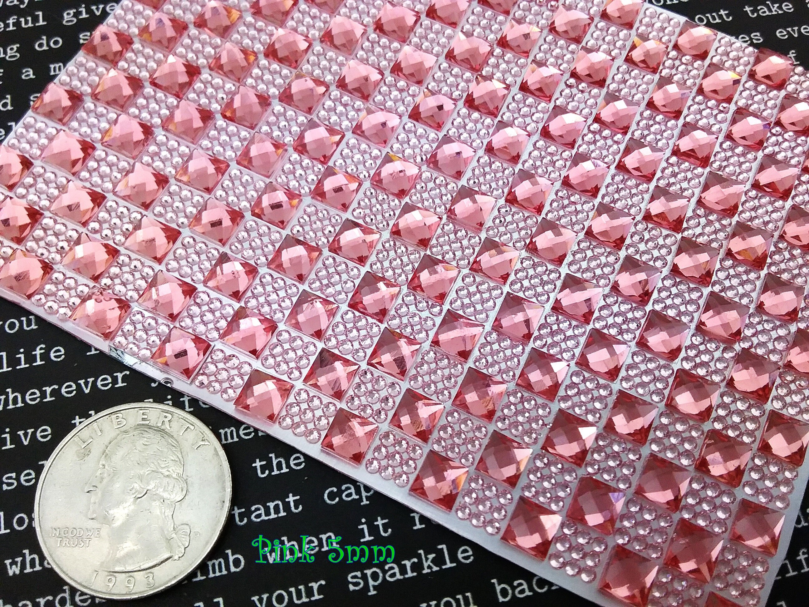 Beautiful Square Rhinestone Sheets Available in Different - Etsy