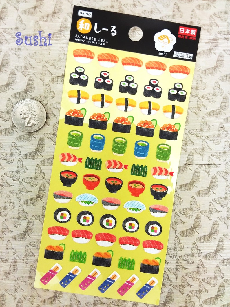 Cute Textured Craft Paper Stickers Choose From Kimonos Ramen - Etsy