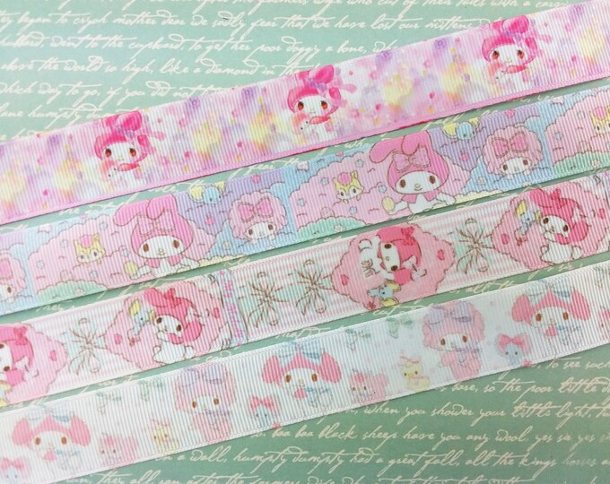 Very Cute Sanrio My Melody Grosgrain Ribbons Available 4 Different ...