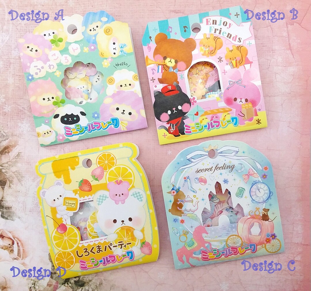 Set of 42 Very Cute Holographic Flake Stickers Choose From 4 - Etsy