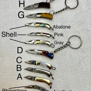 Tiny Pocket Knife Miniature Knife Keychain Choose Style Knives - Etsy