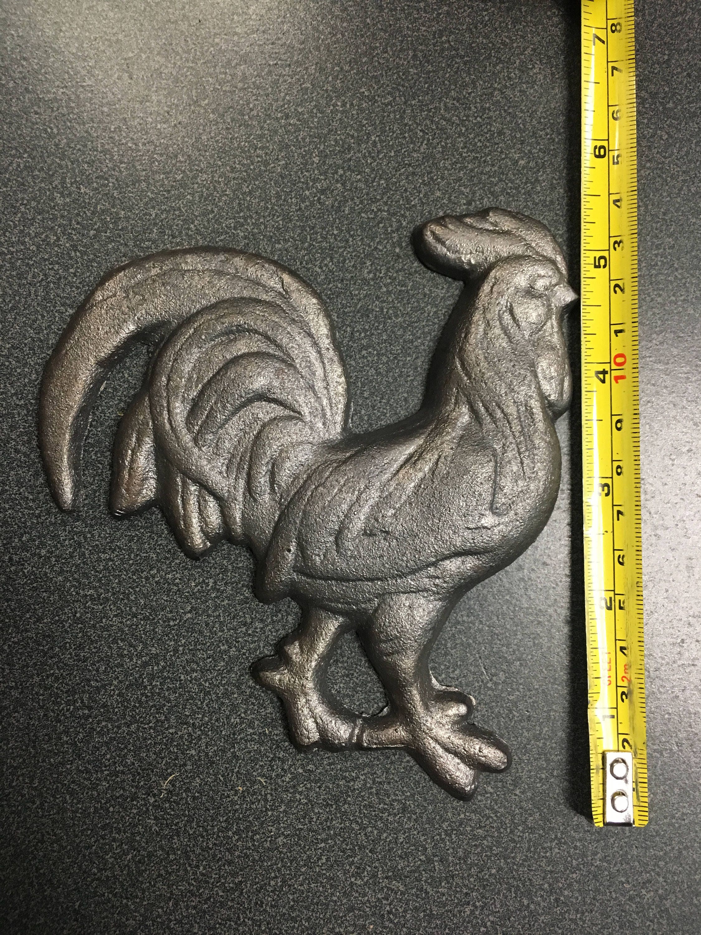 Cast Iron Rooster Heavy Metal - Etsy