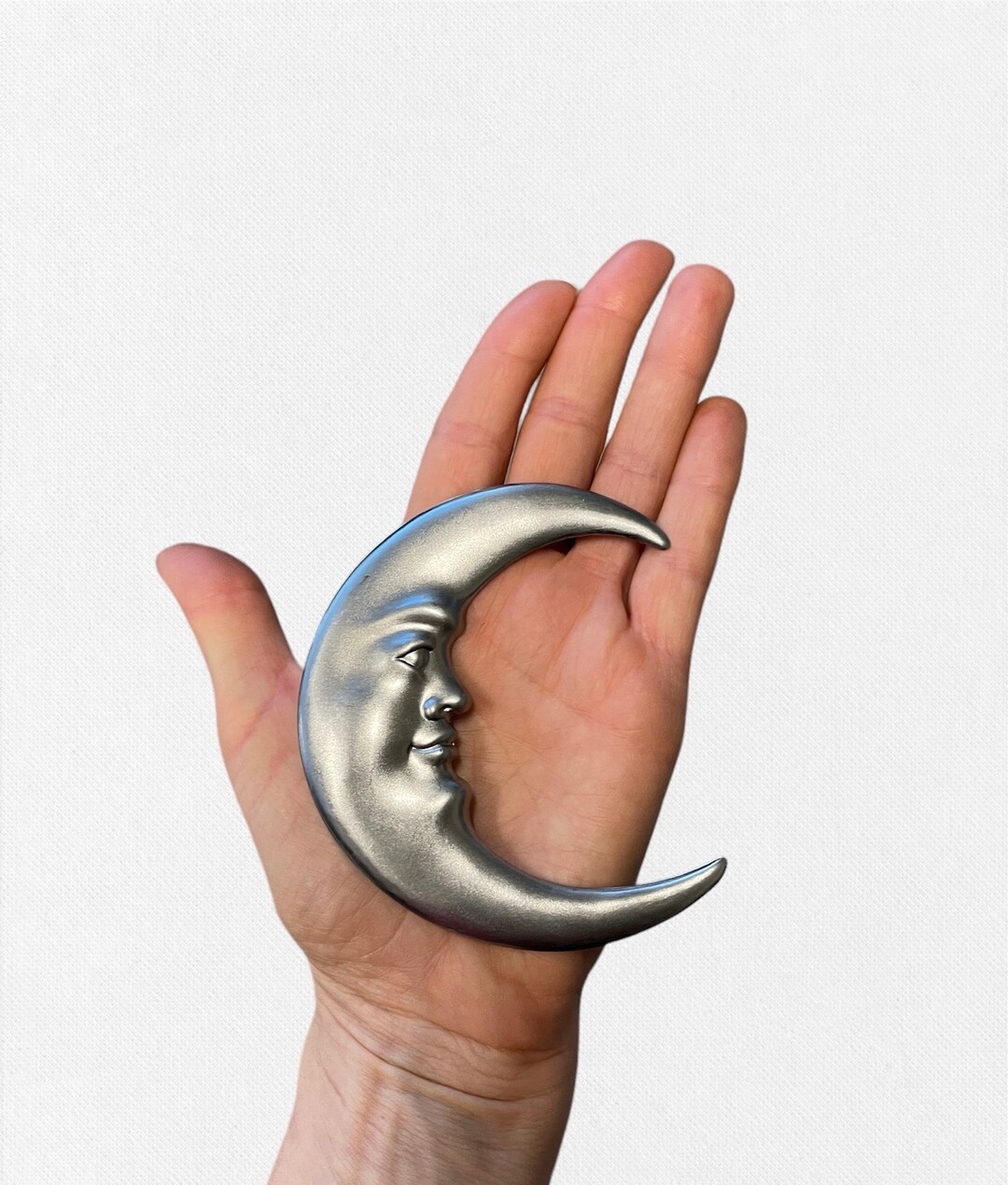 Metal Flat 3d Moon Crescent Moon - Etsy