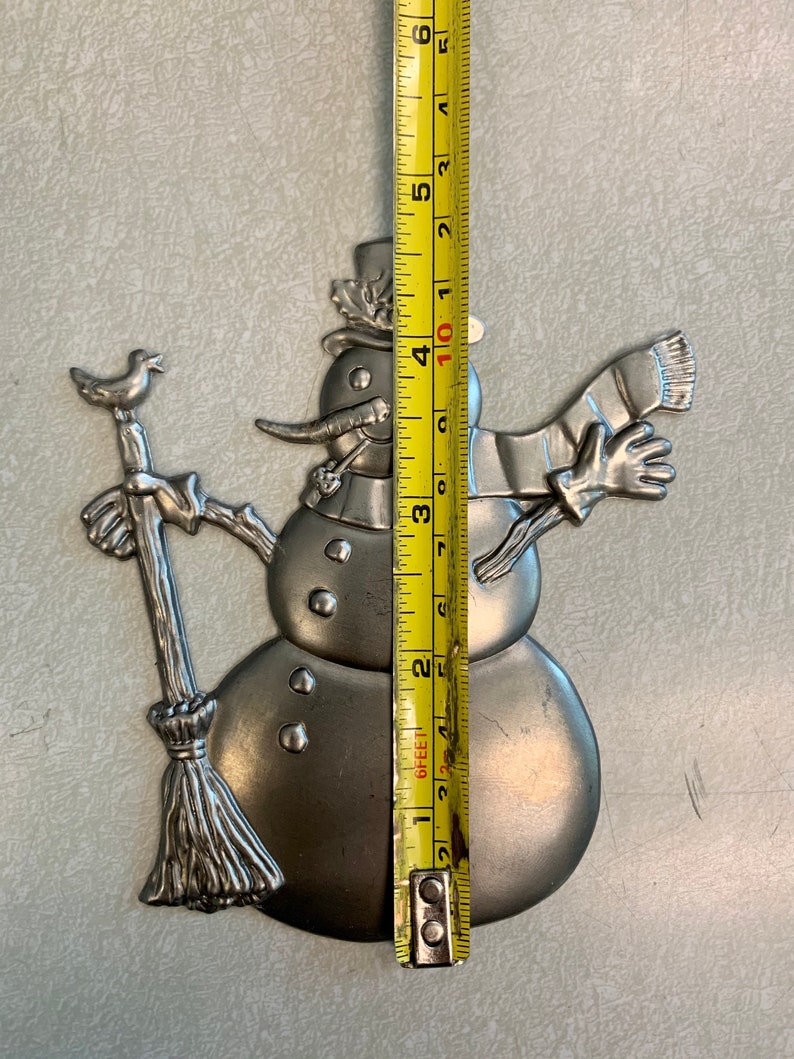Metal Snowman Frosty the Snow Man Flat 3d Christmas Accessory - Etsy