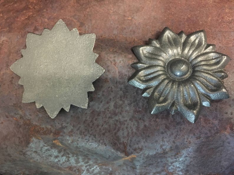 Cast Iron Sun Flower Rossette Onlay Sunflower - Etsy