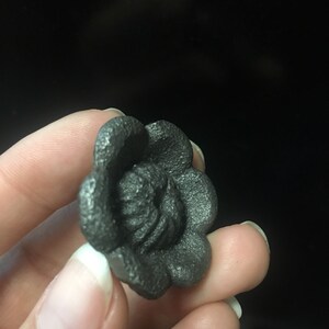 Pack of 3- Small Cast Iron Flowers, Heavy, Stackable, Steel Flowers ...