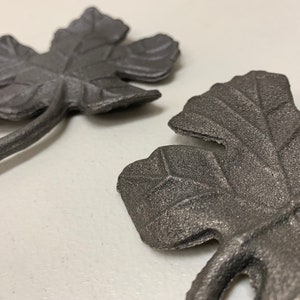 Metal Cast Iron Maple Leaf, Grape Leaf, Choose 3 Sizes, Autumn Leaves ...