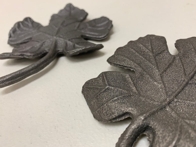 Metal Cast Iron Maple Leaf, Grape Leaf, Choose 3 Sizes, Autumn Leaves ...