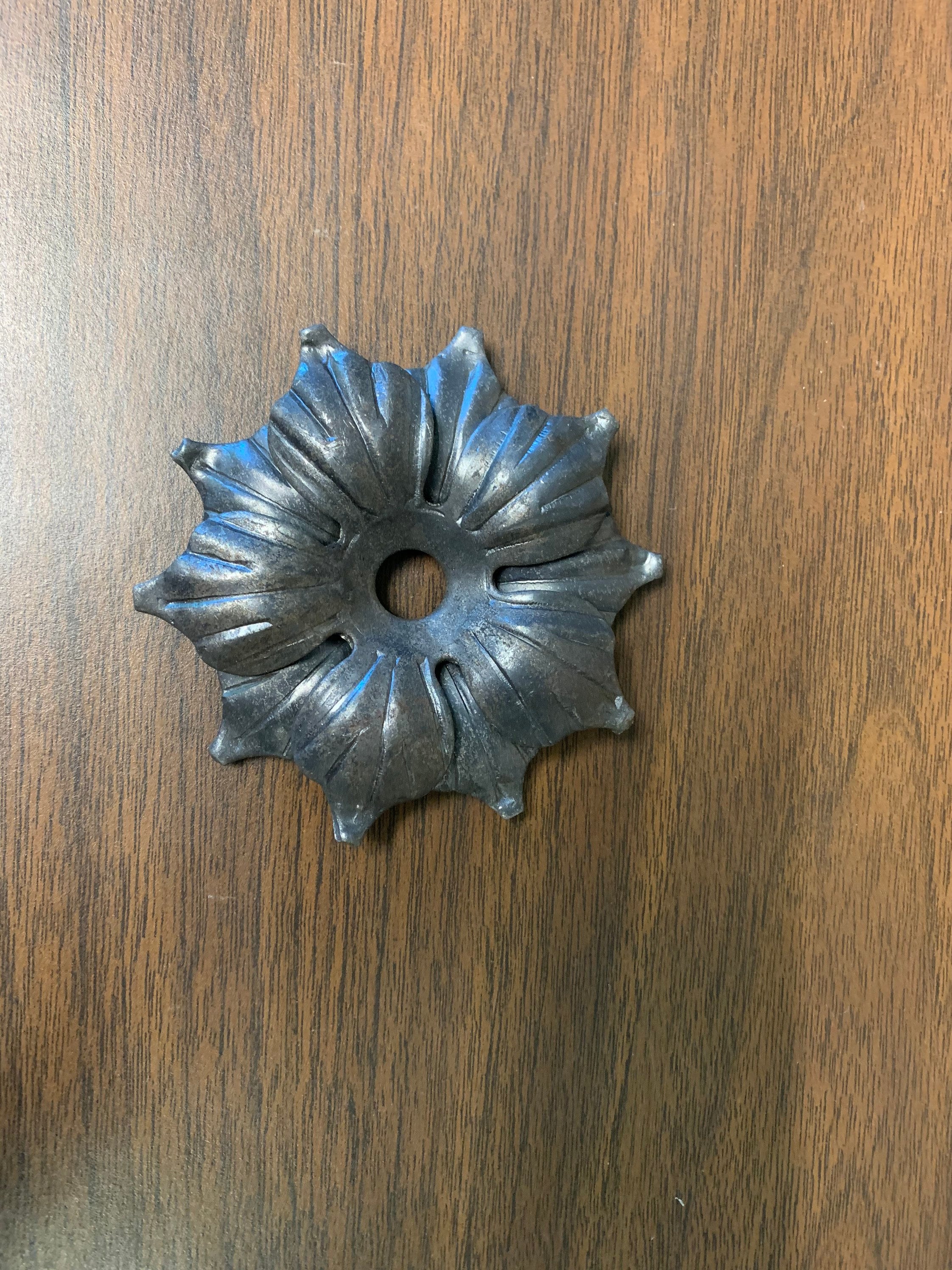 Steel Flower Forged Steel 5 Petal Flower With Hole - Etsy