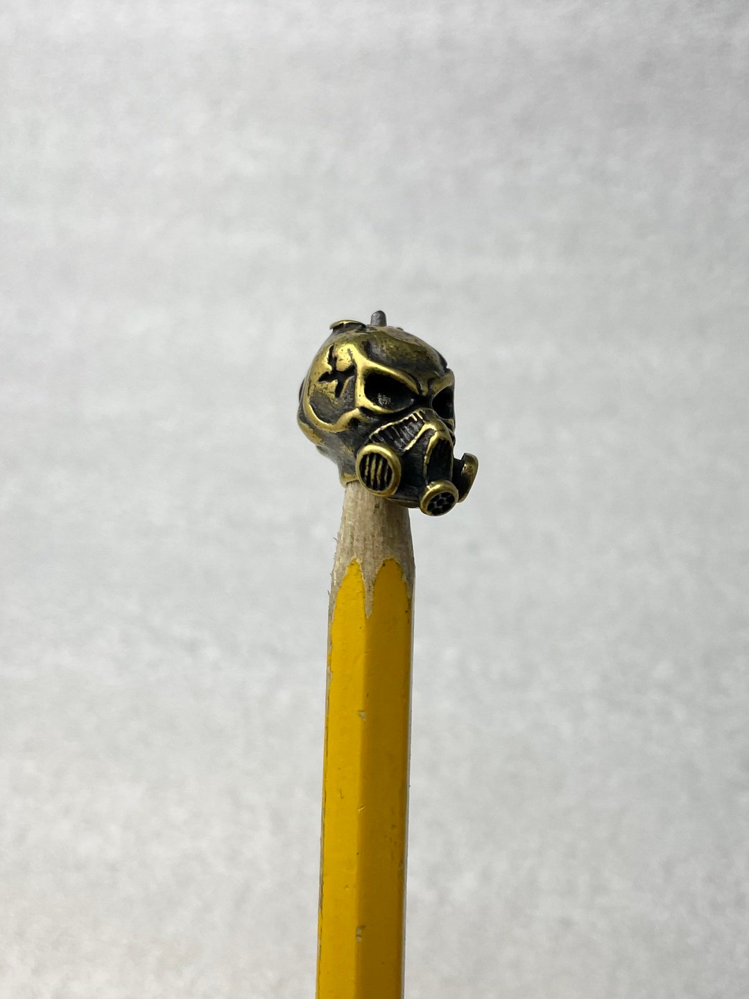Large Hole Bead for Beards or Dreads. Gas Mask Skull Bead Beard Beads ...