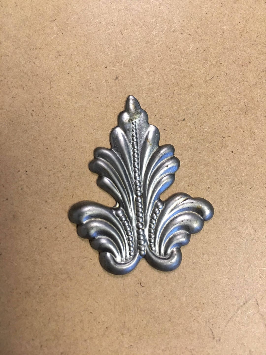 Decorative Metal Leaf Emblem. Lightweight Metal Onlay. - Etsy