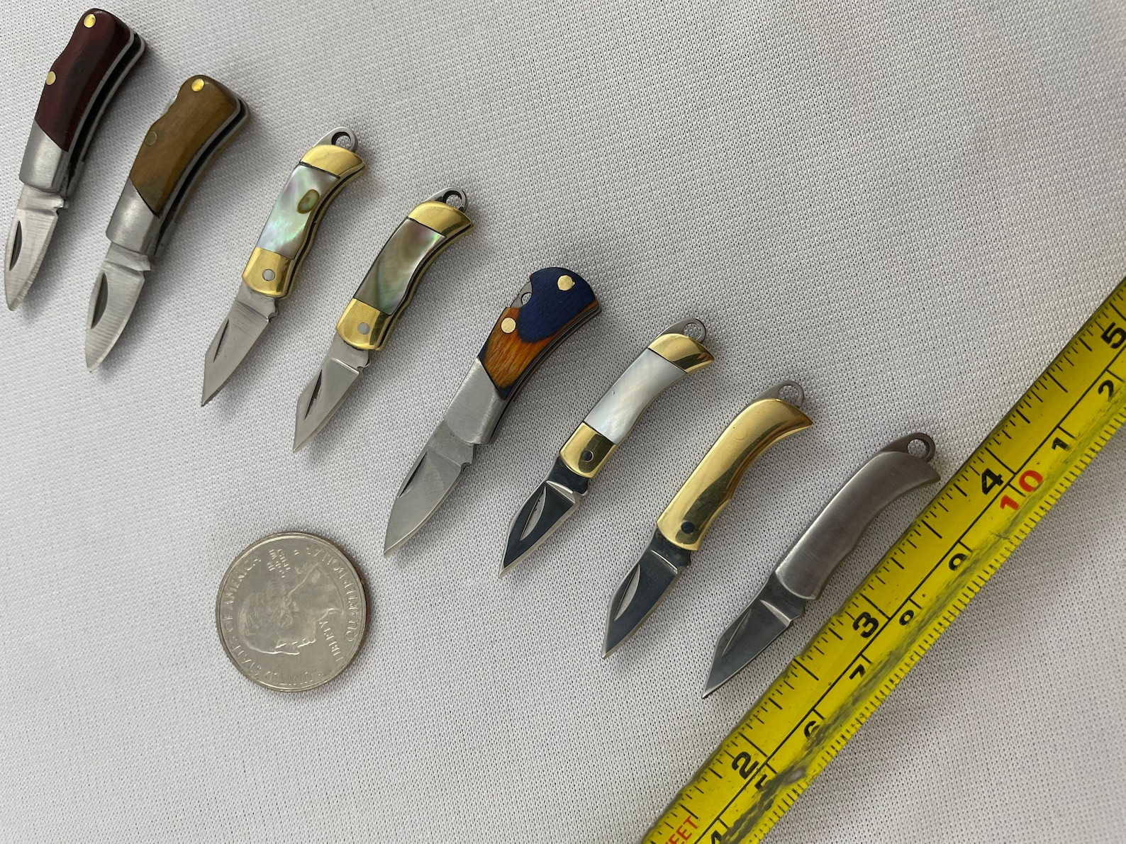 Tiny Pocket Knife Miniature Knife Keychain Choose Style - Etsy