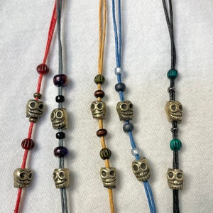 Beard Lacer, Beard Hair Tie With Heavy Metal Skull: Choose Color - Etsy