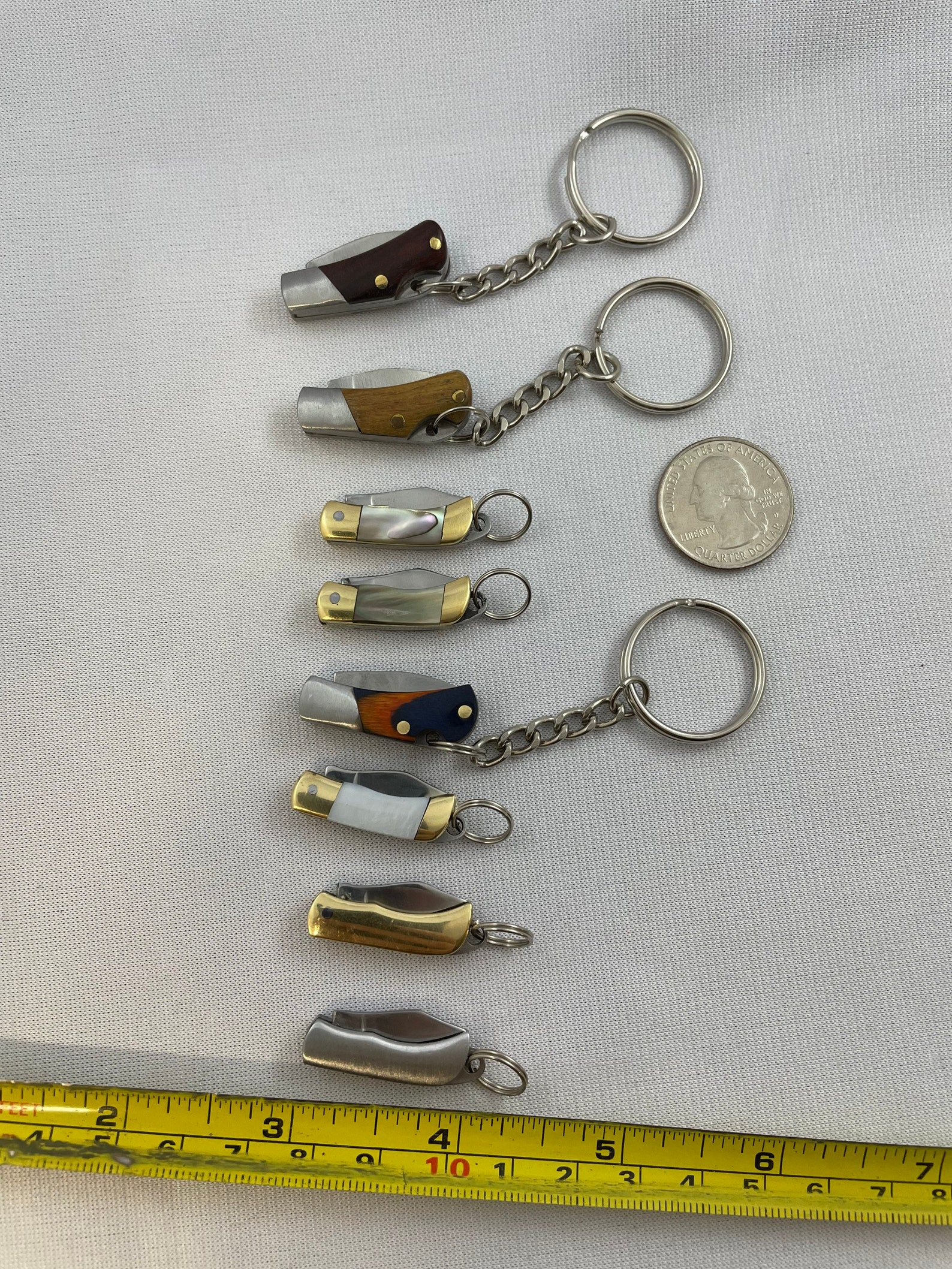 Tiny Pocket Knife Miniature Knife Keychain Choose Style - Etsy