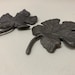 Metal Cast Iron Maple Leaf, Grape Leaf, Choose 3 Sizes, Autumn Leaves ...